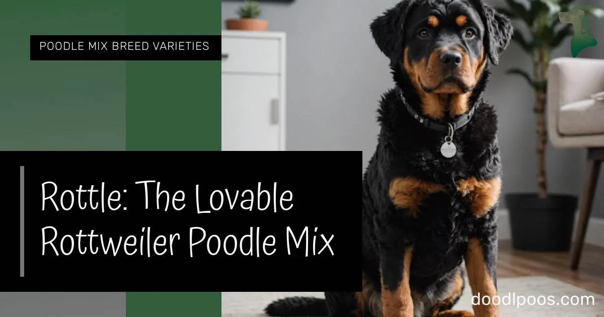 Rottle: The Lovable Rottweiler Poodle Mix - Doodles n Poodles