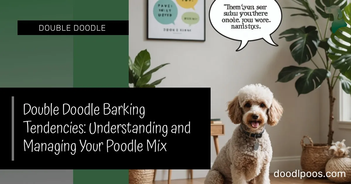 Double Doodle Barking Tendencies: Understanding and Managing Your ...